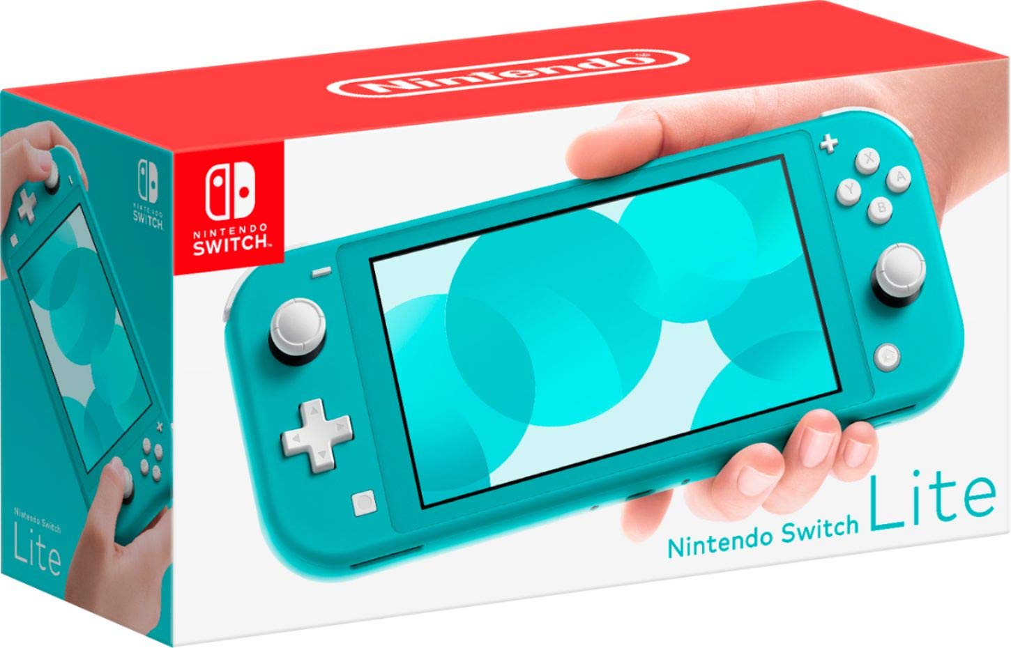 GALLIUMPI Newest Nintendo Switch Lite - Turquoise Game Console, 5.5” LCD Touch 1280x720 Screen, Built-in +Control Pad, WiFi, Bluetooth 10-in-1 Bundle