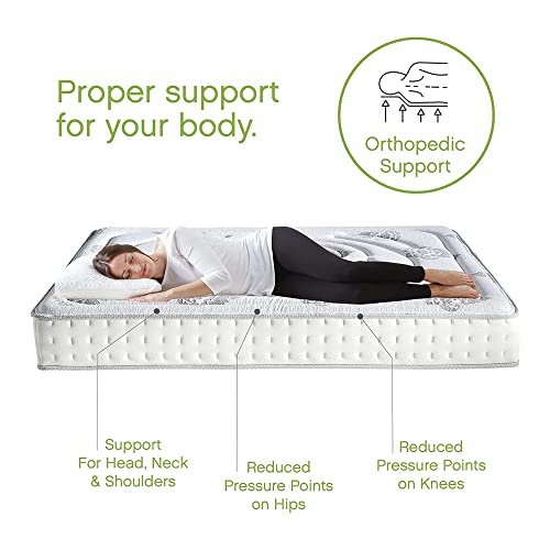 Classic Brands Decker Memory Foam and Innerspring Hybrid 10-Inch Mattress, Mattress in a Box, California King