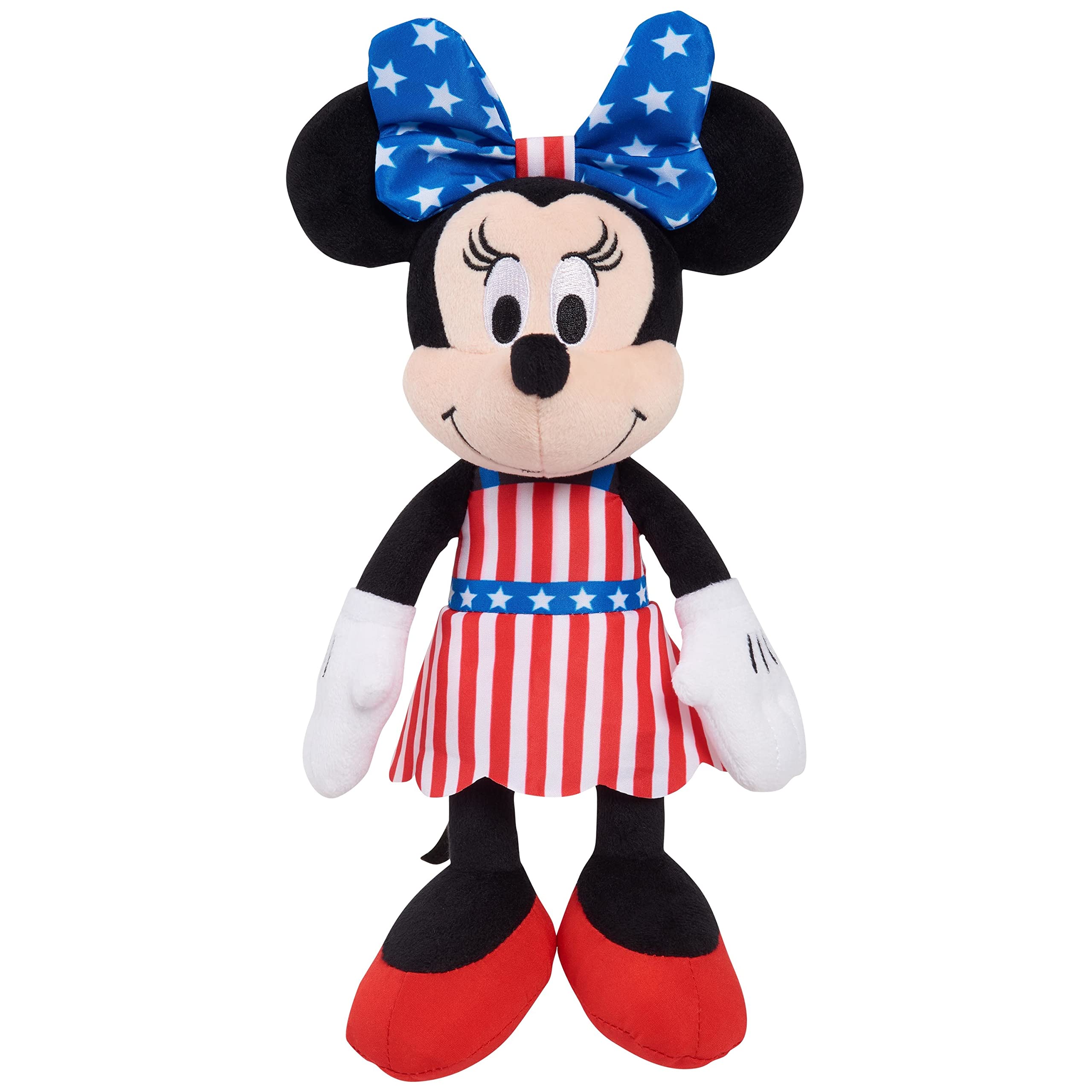 Disney Patriotic Bean Plush Mickey Mouse and Minnie Mouse, 4th of July Independence Day Decorations