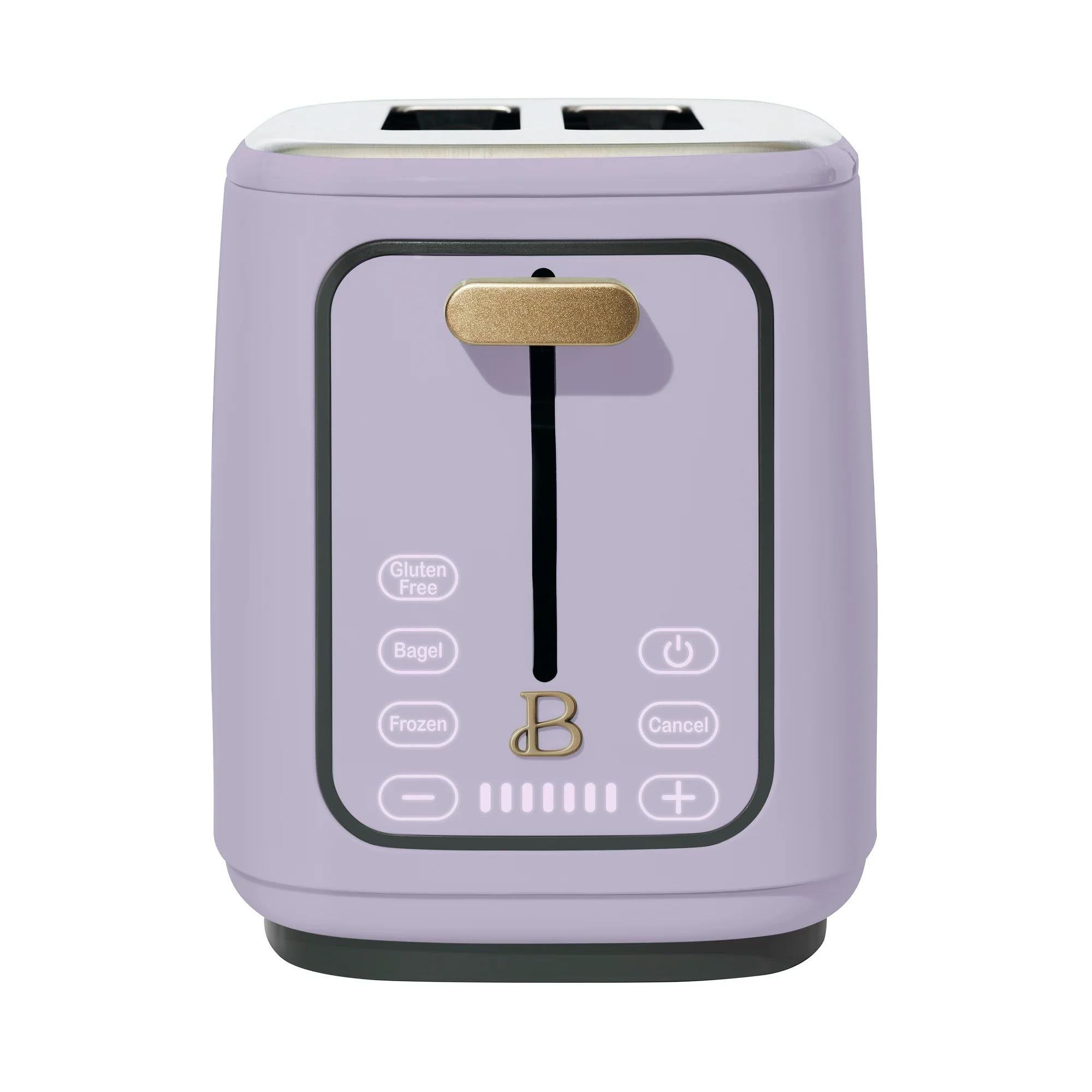 Beautiful 2 Slices Toaster with Touch-Activated Display, 7 Browning Settings, Bagel & Frozen Bread Presets, Slide-Out Crumb Tray Stylish Kitchen Toaster by Drew Barrymore (Lavender)