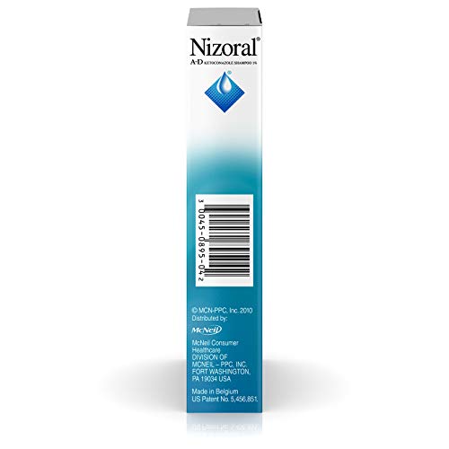 Nizoral A-D Anti-Dandruff Shampoo with Ketoconazole 1%, Dry Itchy Scalp Shampoo for Dandruff Control & Relief, 4 fl. oz