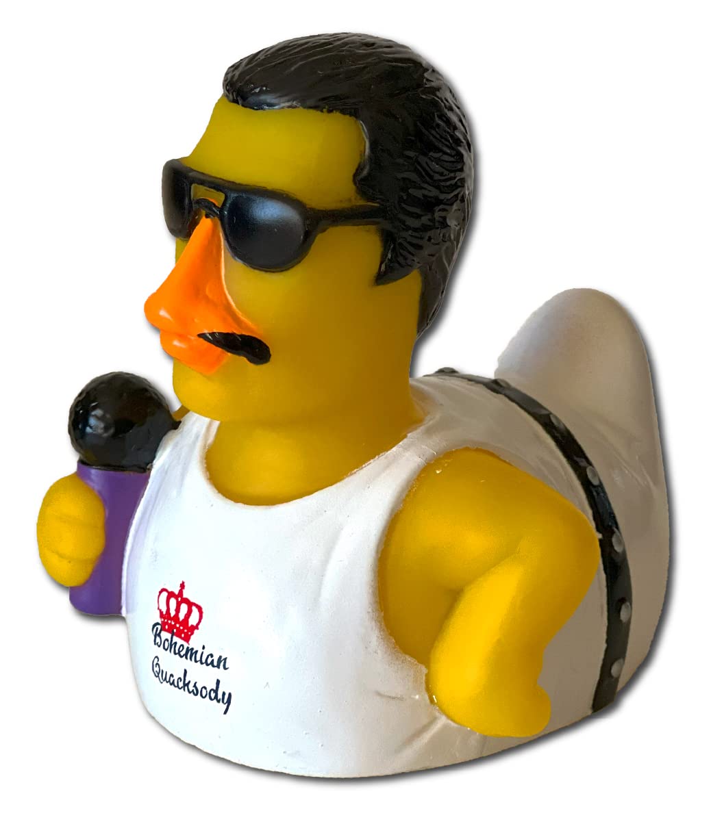 CelebriDucks - Bohemian Quacksody - Floating Rubber Ducks - Collectible Bath Toys Gift for Kids & Adults of All Ages