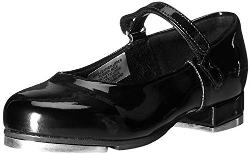 Leo Baby-Girl's Rhythm TAP Dance Shoe, Black, 10 Medium US Toddler