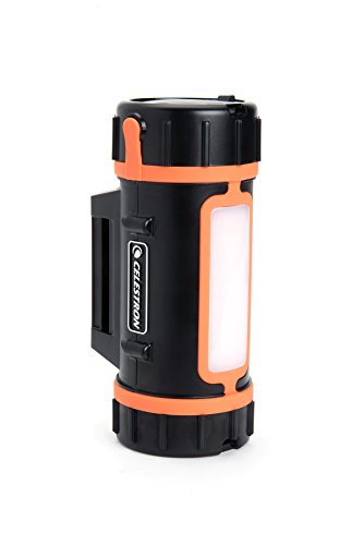 Celestron - PowerTank Lithium Telescope Battery β Rechargeable Portable 12V Power Supply for Computerized Telescopes - 10 Hour capacity/86 Wh - Red/White LED Flashlight - 2 USB Ports