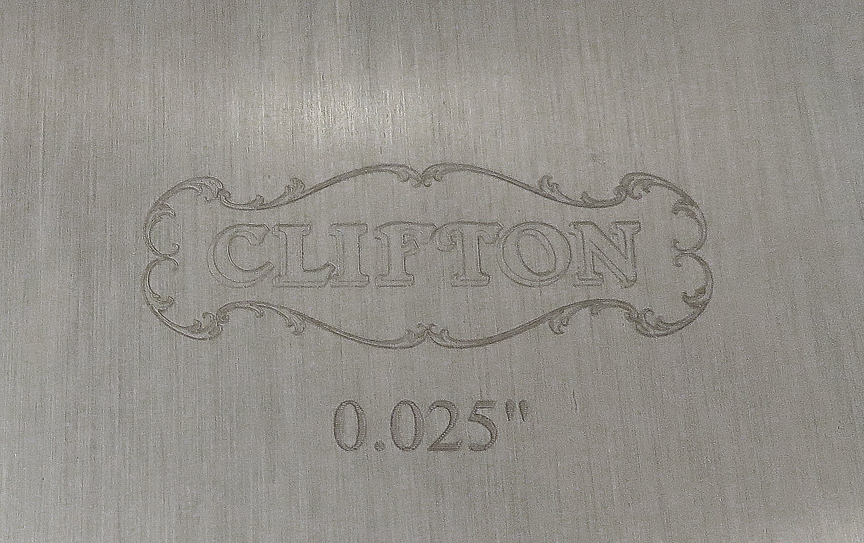 Bundle Set of 4 each Different Thickness Clifton Tool Company 3 x 6 Inches Thin Cabinet Scrapers (0.01, 0.015, 0.020, and 0.025 Inches) UK High Carbon Tool Steel TTWCSx4