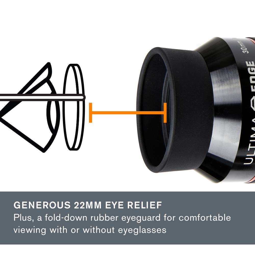 CELESTRON Ultima Edge - 30mm Flat Field Eyepiece - 2"