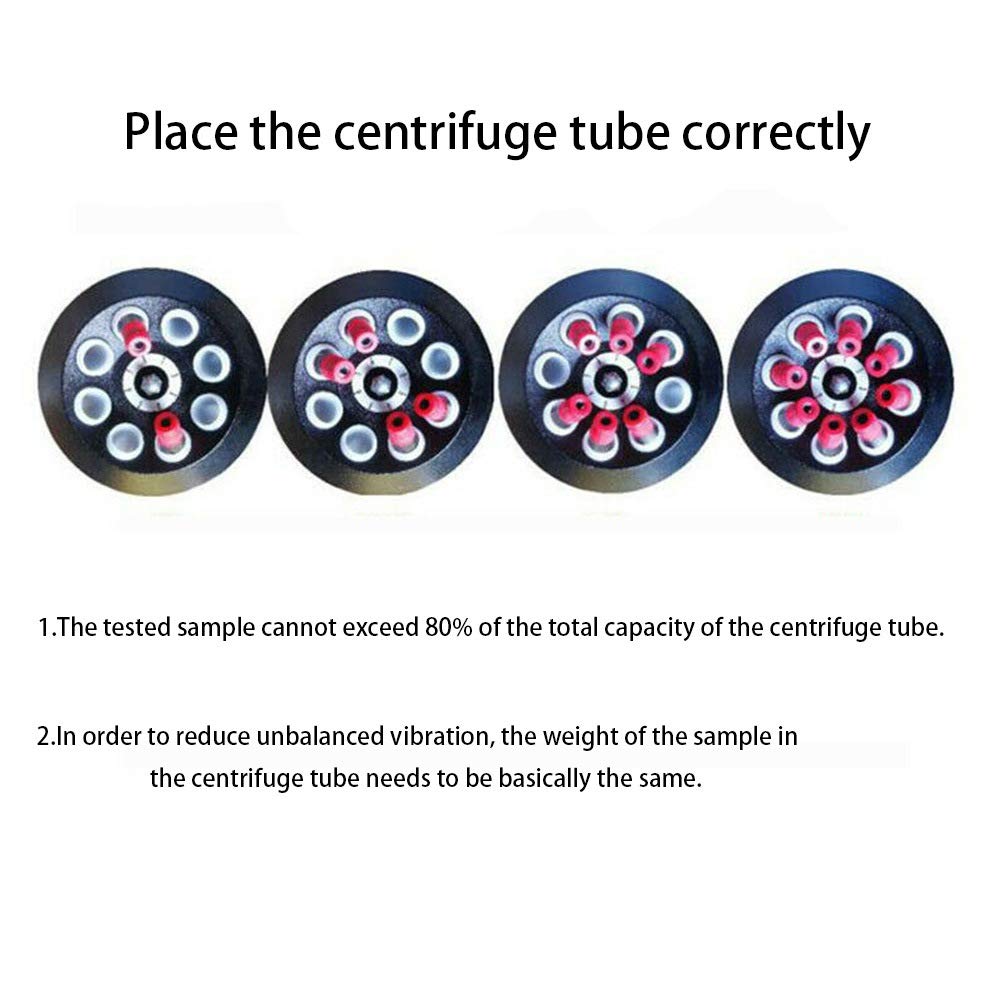 Centrifuge Machine，with Digital Display Timing Bench-top Centrifuge for Lab 4000r/min，110V，US Plug，8 x 20ml