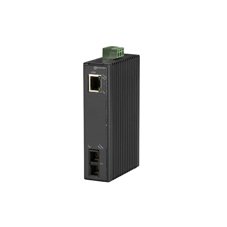Hardened Mini Industrial Media Converter, (1) 10-/100-Mbps Copper to (1) 100-Mbps Fiber, Multimode, SC