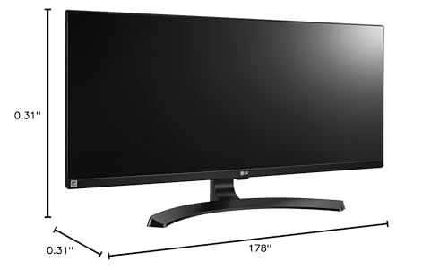 LG 34UM68-P UltraWide Monitor 34” 21:9 IPS Display, sRGB Over 99%, On-Screen Control with Screen Split, FreeSync,Height & Tilt Adjustable Stand