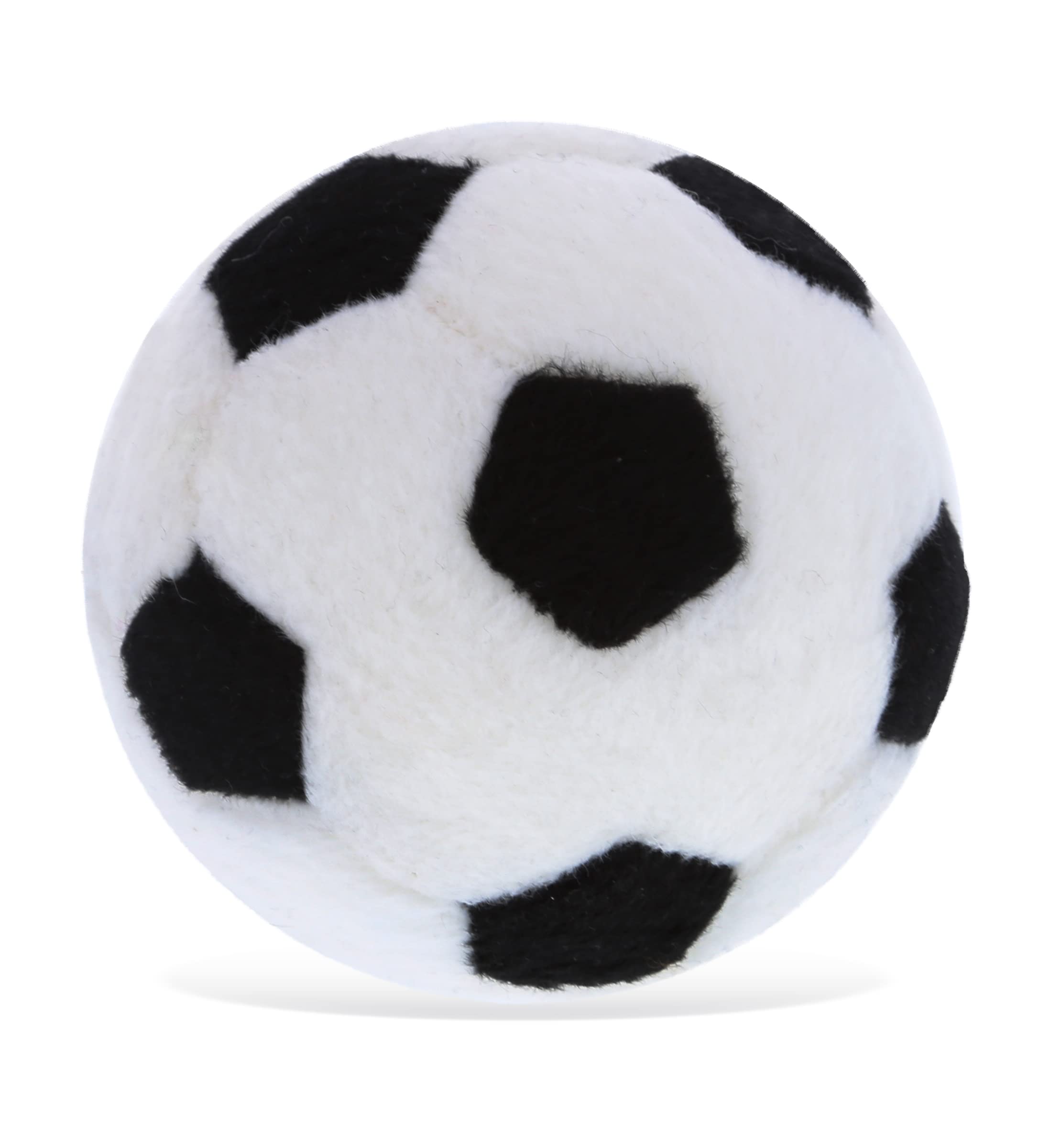 DolliBu Sport Plush Ball - Small Stuffed Sports Balls for Kids, Cute Squishy Soft Ball Toys for Throwing, Playing Catch, Playtime Plush Balls for Bedroom Decor - 3 Inch Soccer Ball