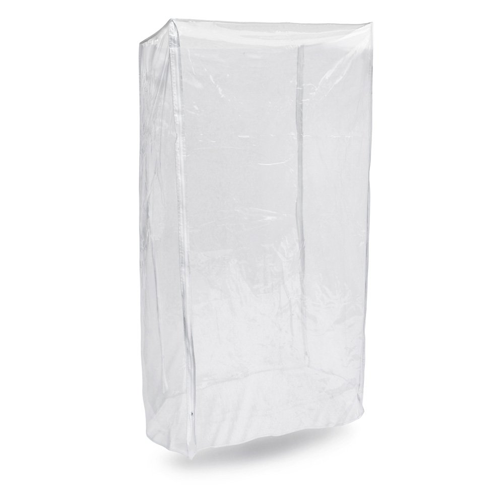 New Star Foodservice 36541 Plastic 10-Tier Commercial Kitchen Bun Pan Rack Cover, 28-Inch by 23-Inch by 33-Inch, Set of 2, Clear