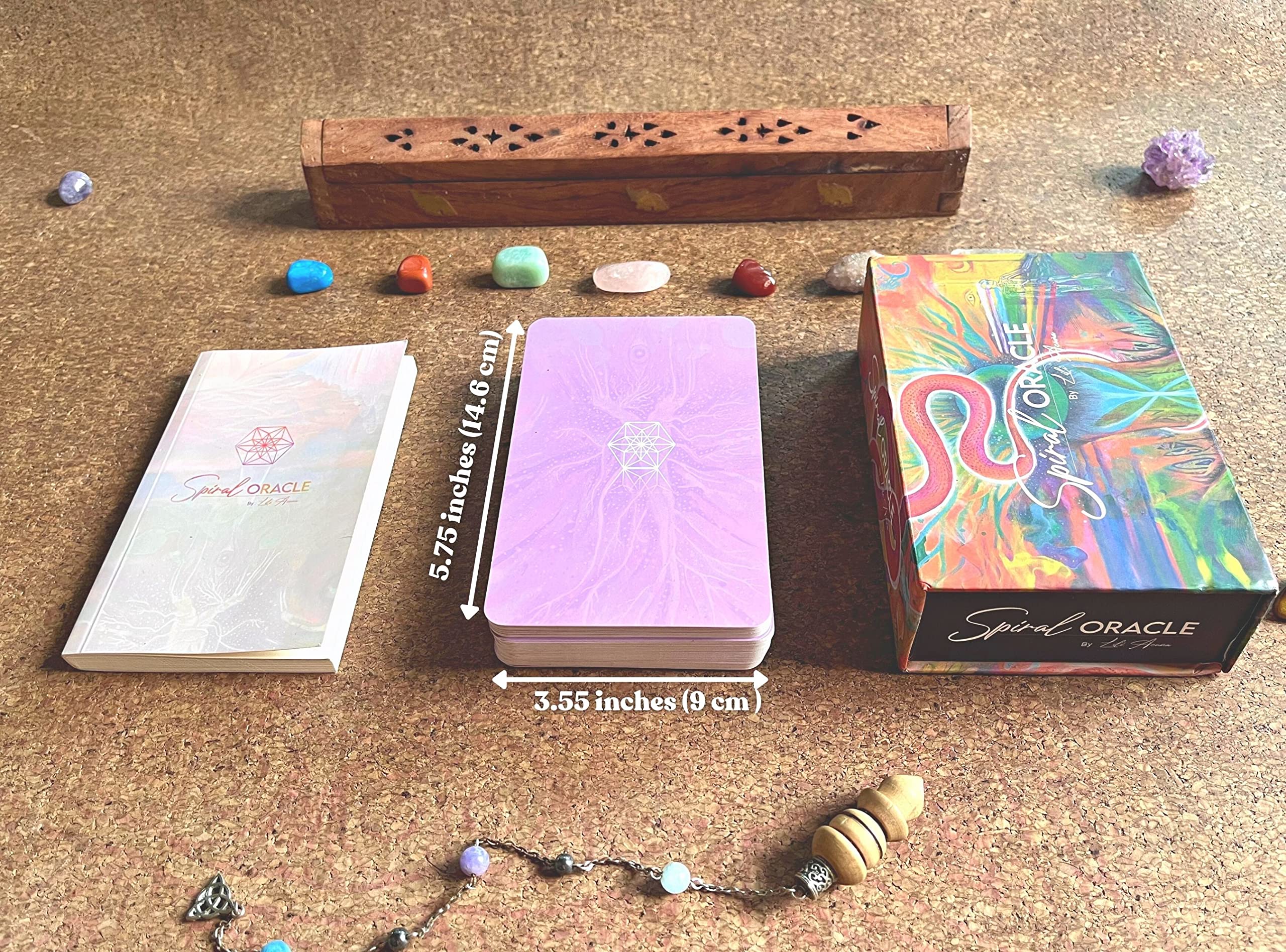 Earth Moon Magick Cosmic Uterus Daily Affirmation Oracle Deck, 62 Cards, Premium Quality Paper, Made by Visionary Artist