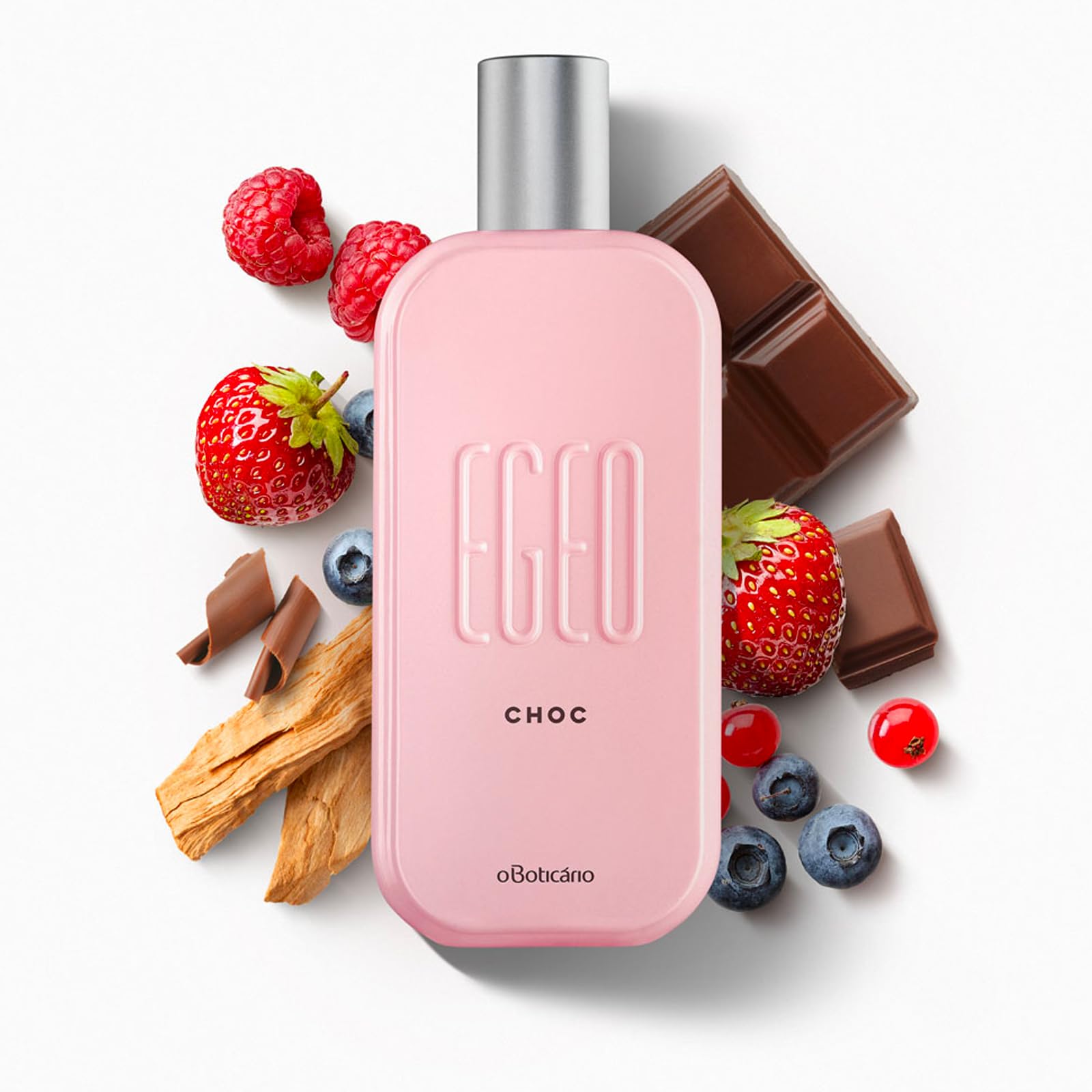 O BOTICARIO Egeo Choc Eau de Toilette, Orange Plum & Apricot Fragrance Perfume for Women, 3 Ounce