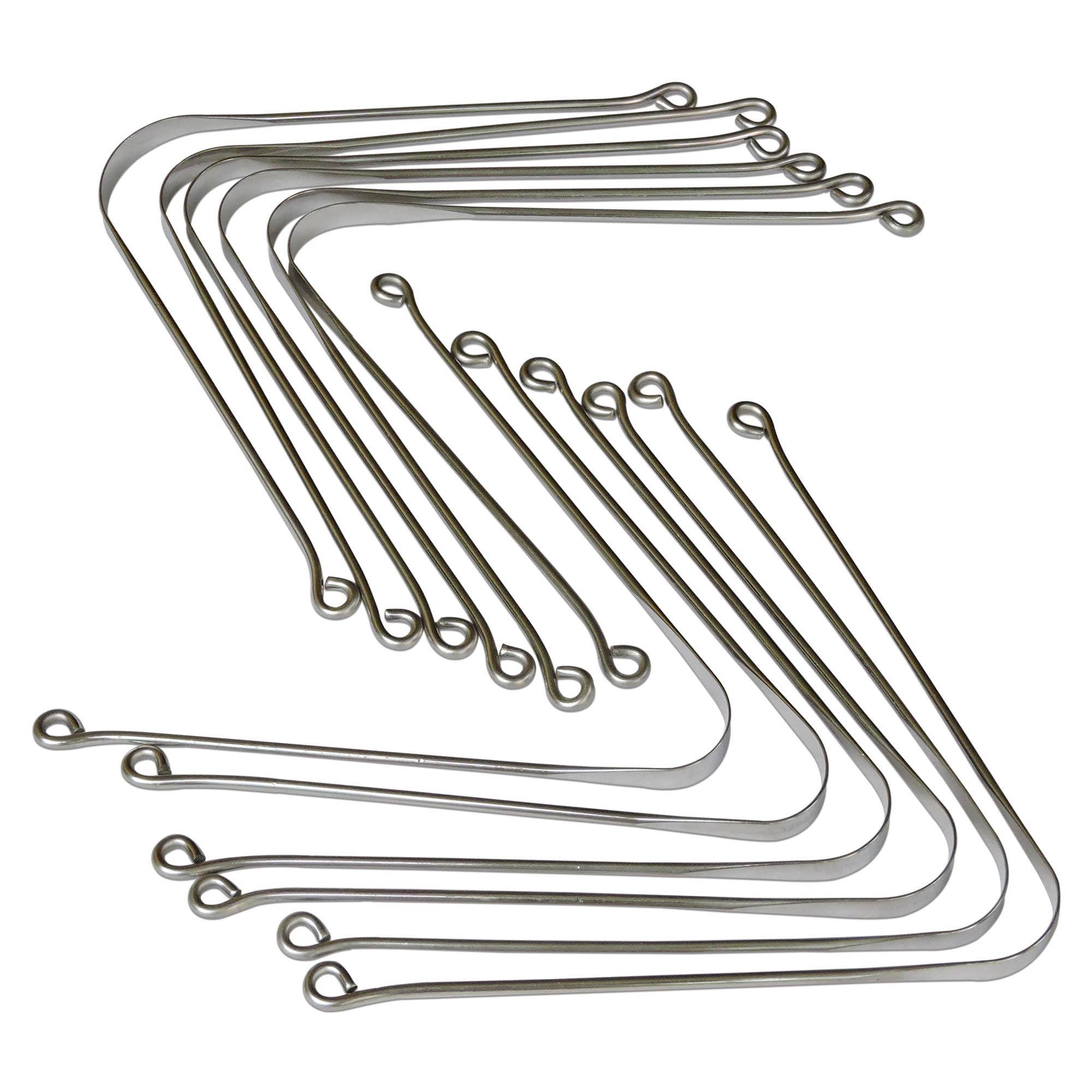 High Grade Stainless Steel Tongue Cleaner, Set of 12, for Bad Breath Treatment Naturally