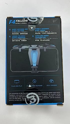 GameSir F4 PUBG Mobile Game Controlle, Mobile Gaming Trigger for Fortnite/COD/Rules of Survival, Gaming Grip Joysticks for 4.5-6.5 inch iOS Android Phone