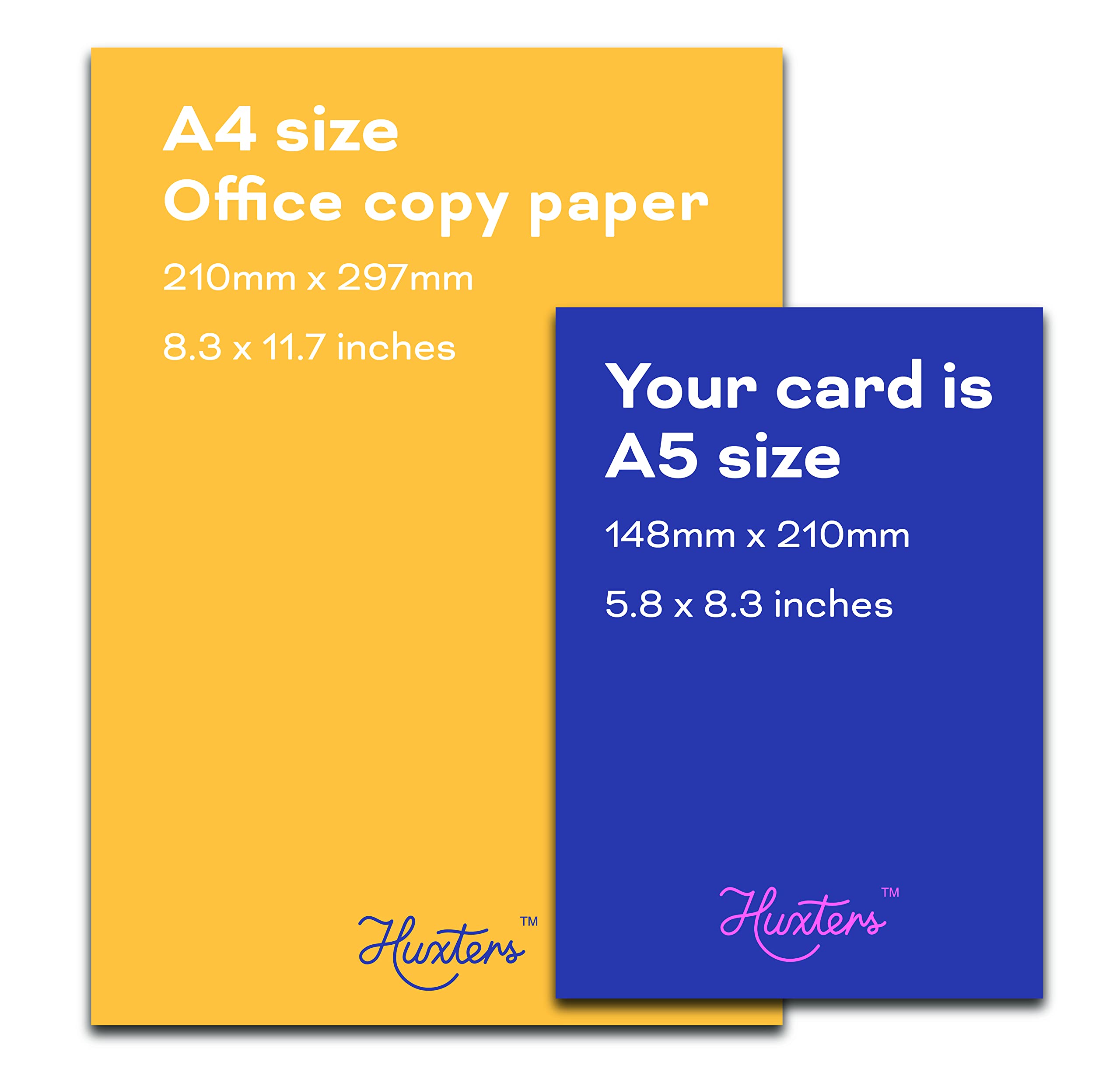 Huxters Ted Lasso Inspired Funny Birthday Card, 350gsm Paper, Matching Recyclable Envelope, Blank Side for Personalization, Eco-Friendly
