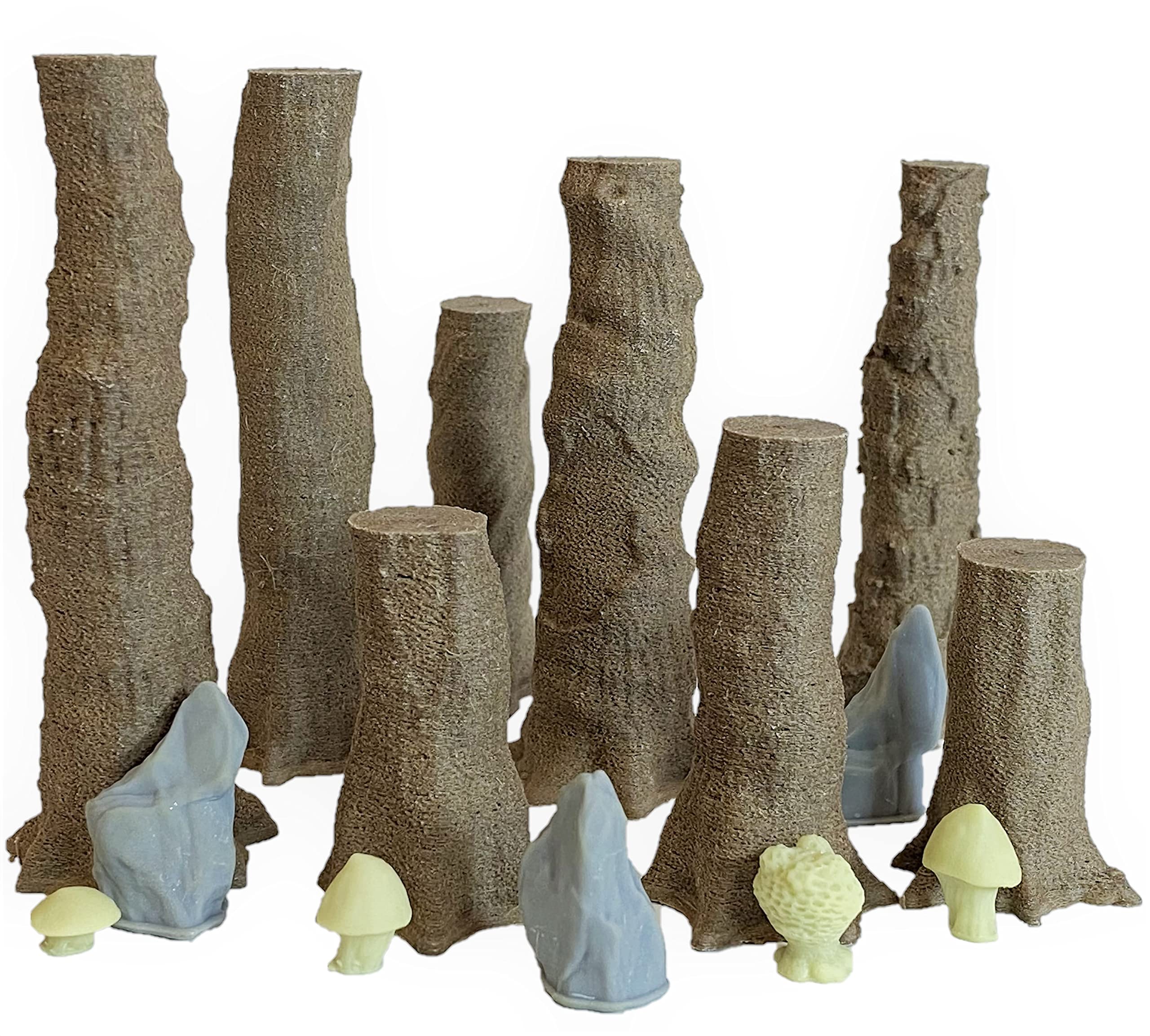 Extruded Gaming Rosewood Trees Set 1