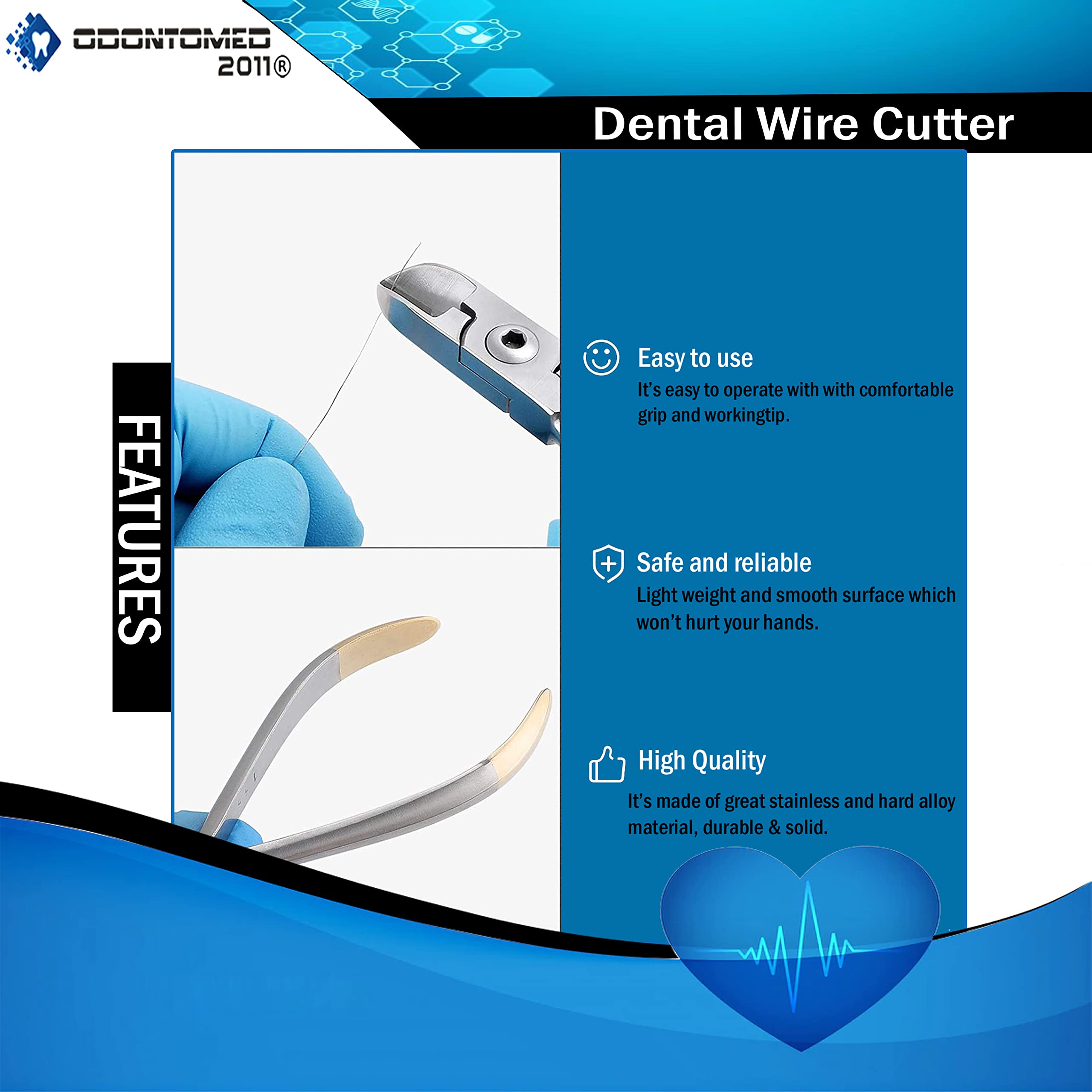 OdontoMed2011 TC Hard Wire Cutter Orthodontic Tungsten Carbide Stainless Steel Dental Instruments T/C Tungsten Carbide Inserts