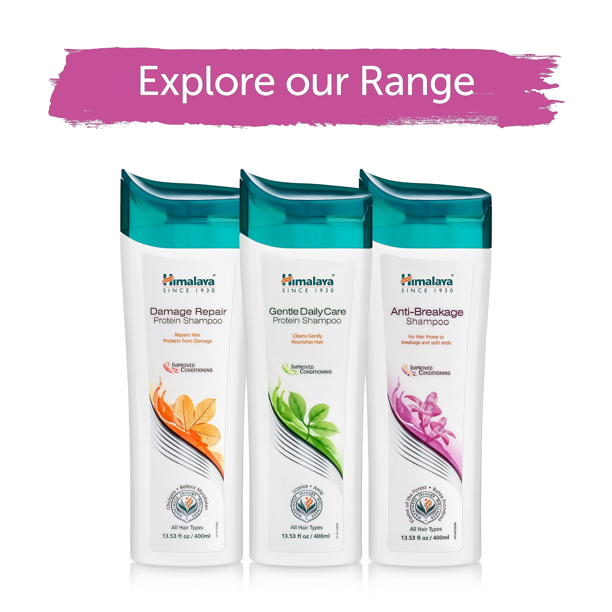 Himalaya Anti- Breakage Shampoo, Repairs Damaged, Brittle Hair and Split-ends, 13.53 oz/400 ml, Pack of 2