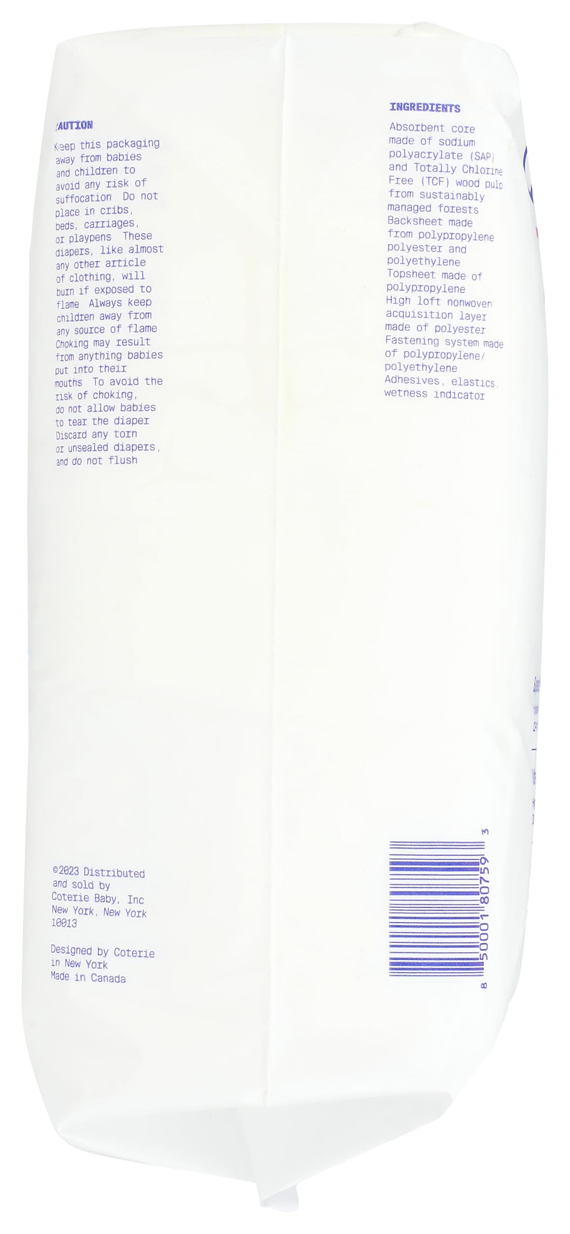 Coterie Size 4 Diapers, 25 CT