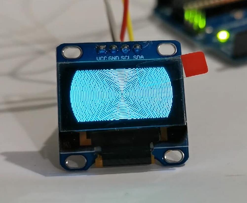DIYmall 1.3" OLED Display Module I2C IIC Serial 128X64 SH1106 LCD Blue Light Screen for Arduino Raspberry Pi 51 MSP420 STIM32 SCR ESP32