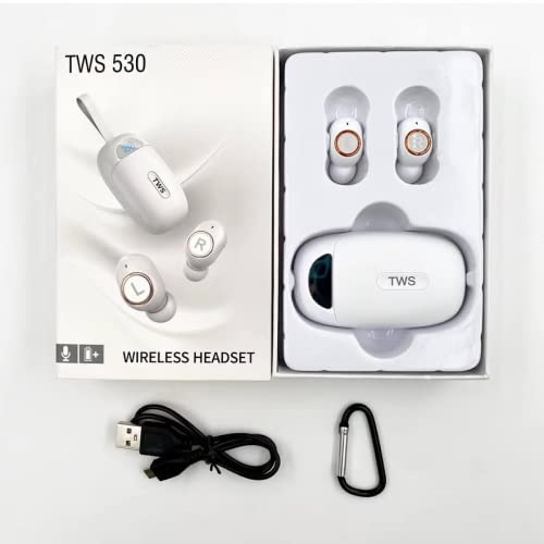 UrbanX UX530 Wireless Earbuds for T-Mobile REVVL V+ 5G with Immersive Sound True 5.0 Bluetooth in-Ear Headphones with 2000mAh Charging Case - Stereo Calls Touch Control IPX7 Sweatproof Deep Bass