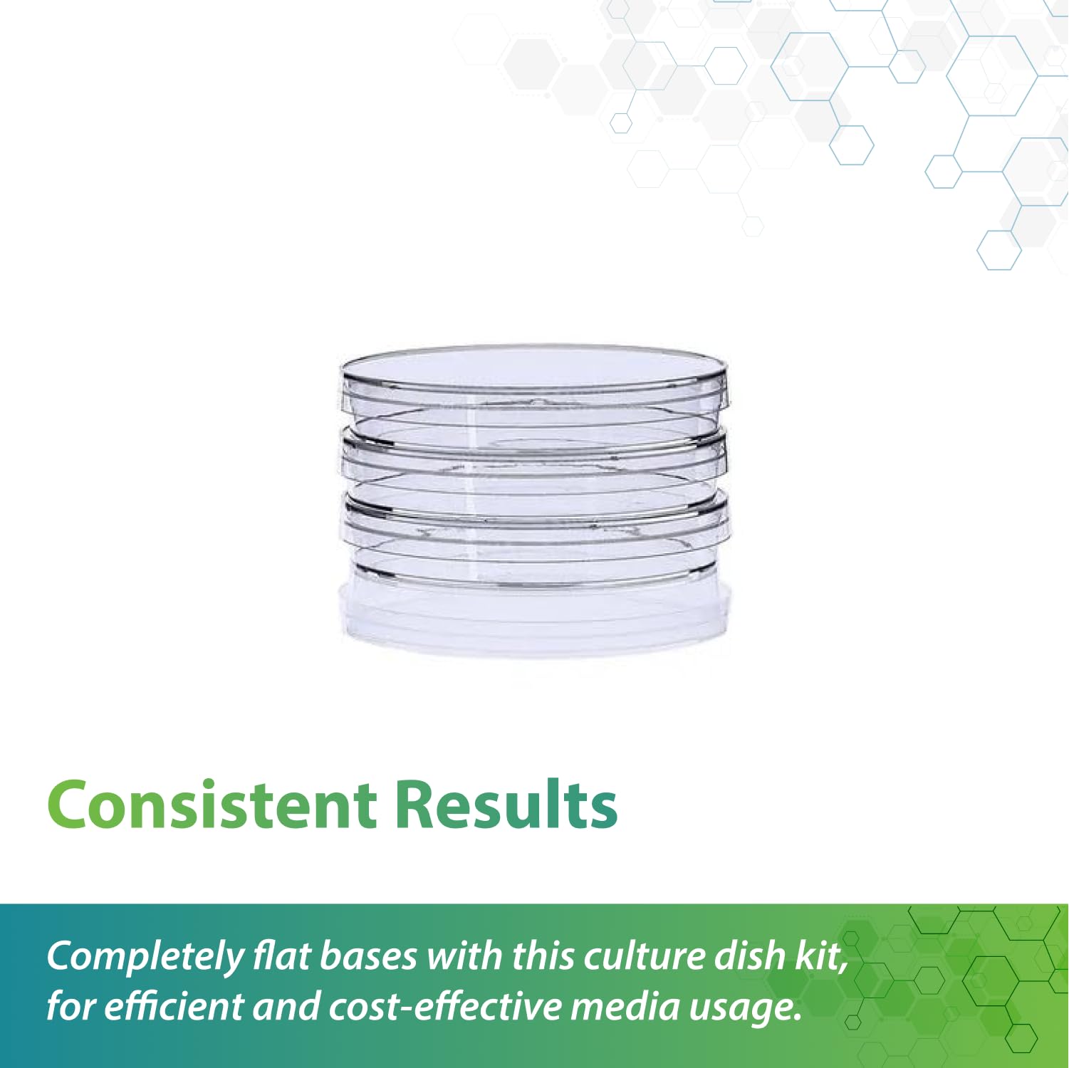 Olympus Petri Dish - Transparent Labs - 90x15mm Petri Dish with Lid - 10 Dishes Per Sanitized Sleeve - 500 Petri Dishes Per Unit