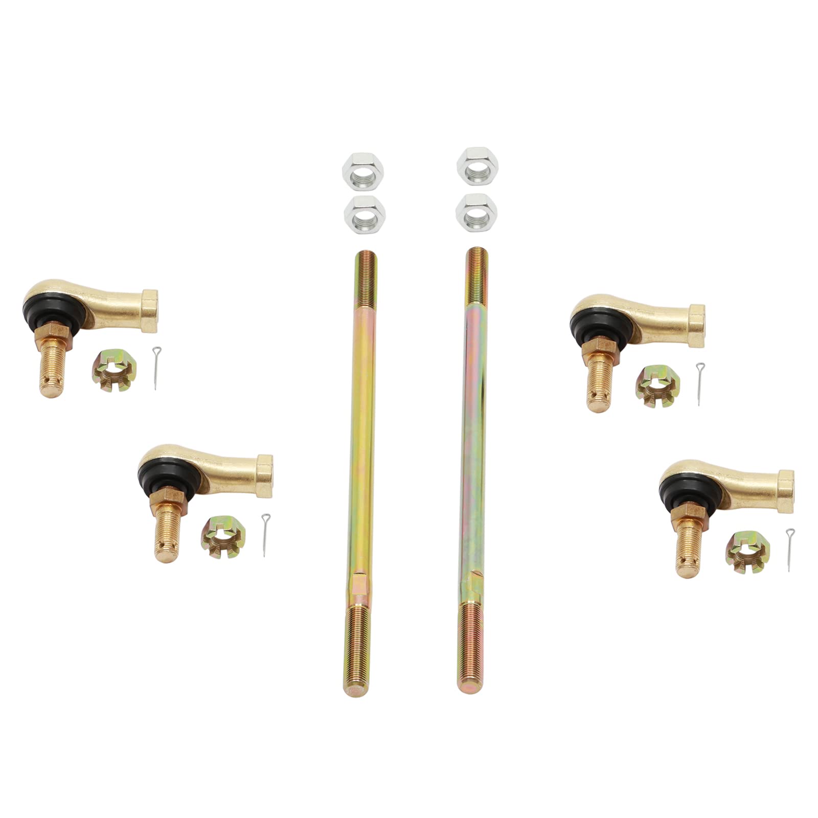 Tie Rod End Kit, Compatible With 2000-2012 Yamaha Big Bear 400, 2003-2006 Kodiak 400/450, 07-12 Grizzly 350/400 / 450, 04-06 Bruin 350, 06-10 Wolverine 350/450 Ball Joint Set ATV UTV Accessories