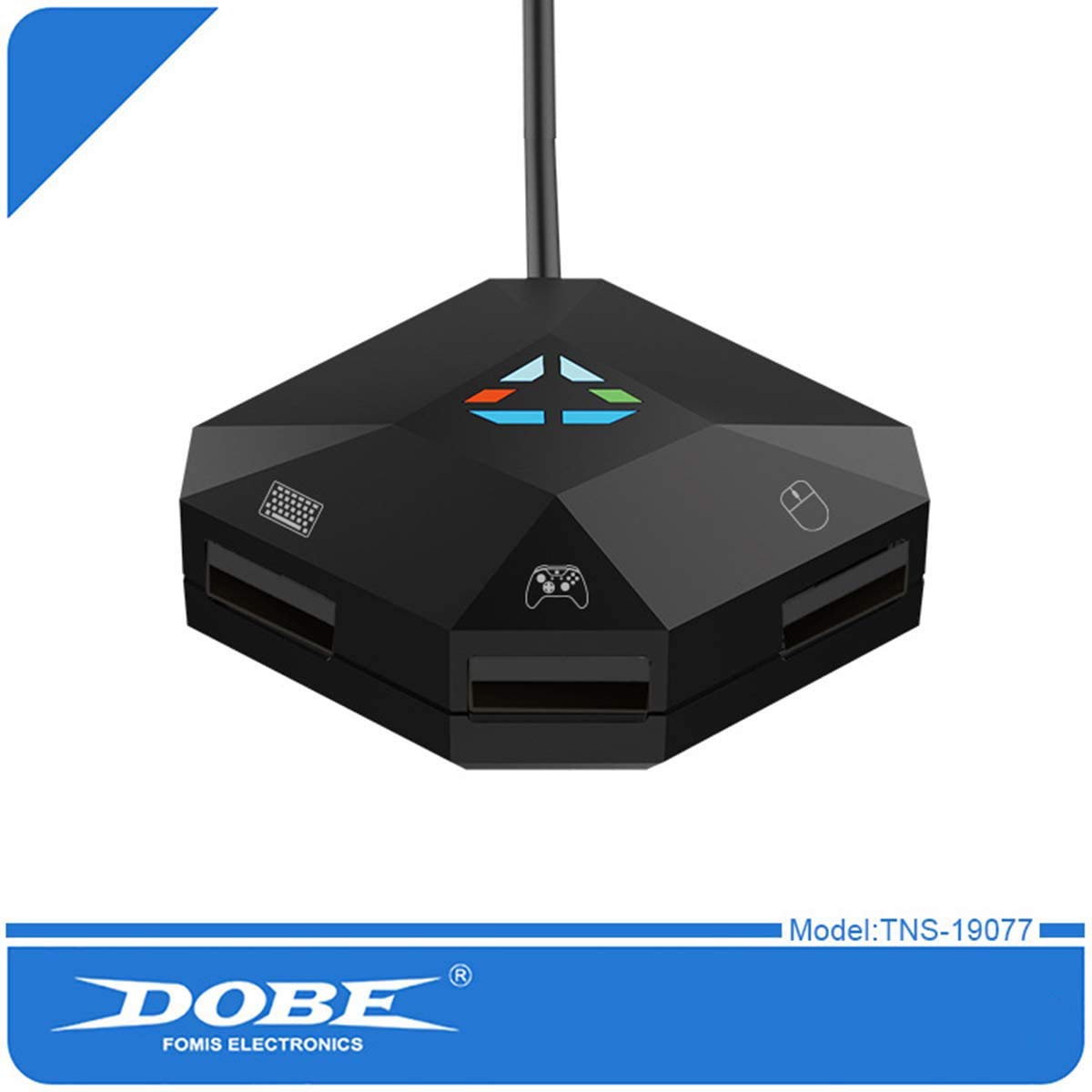 Dobe NS-Switch PS4 PS3 Game Keyboard and Mouse Adapter for PS4, PS3, Xbox one, N-Switch, Host Series Converter(Original Handle Guide Connection)