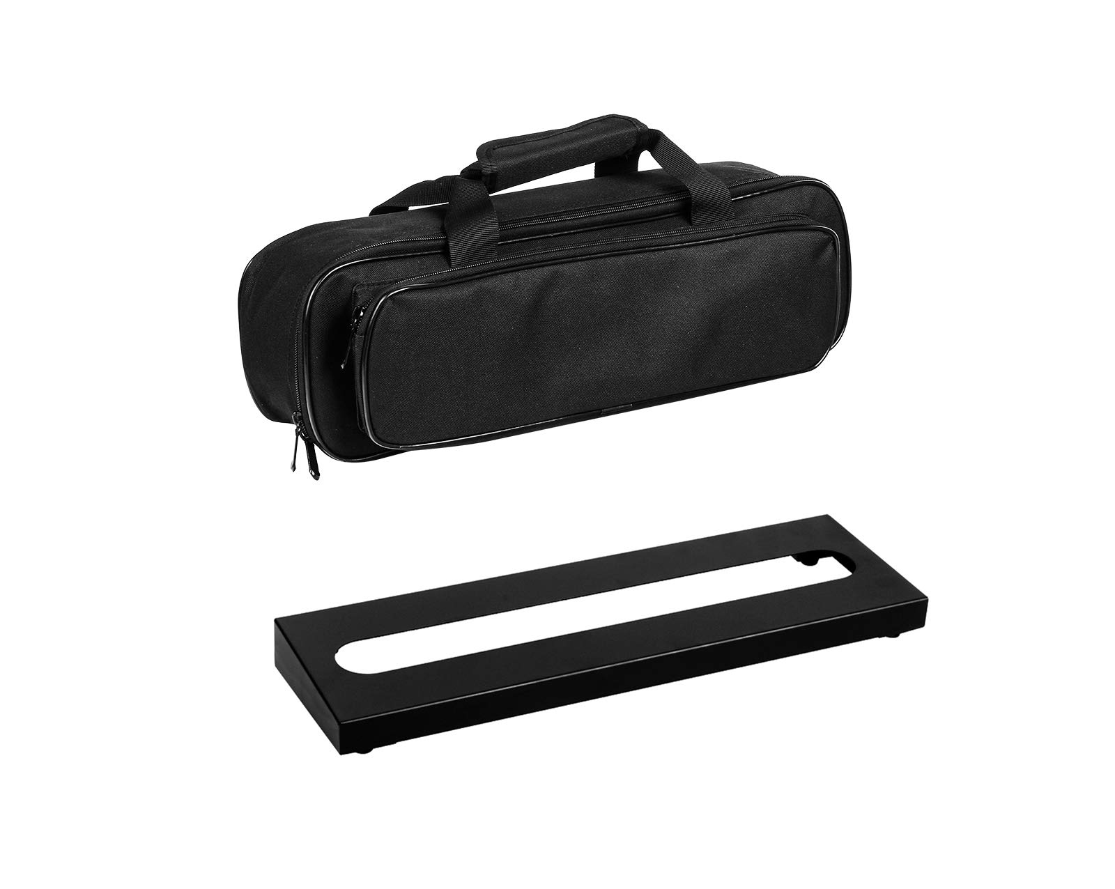 GOKKO Small Guitar Pedal Board 15.7 x 4.9 inches Pedalboard with Carrying Bag