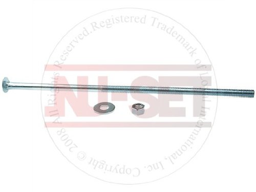 NU-Set Lock | 3/8" by 14" Steel Carriage Bolt | Zinc Plated Carriage Bolt for Corrosion Resistance | Home Improvement & Door Hardware