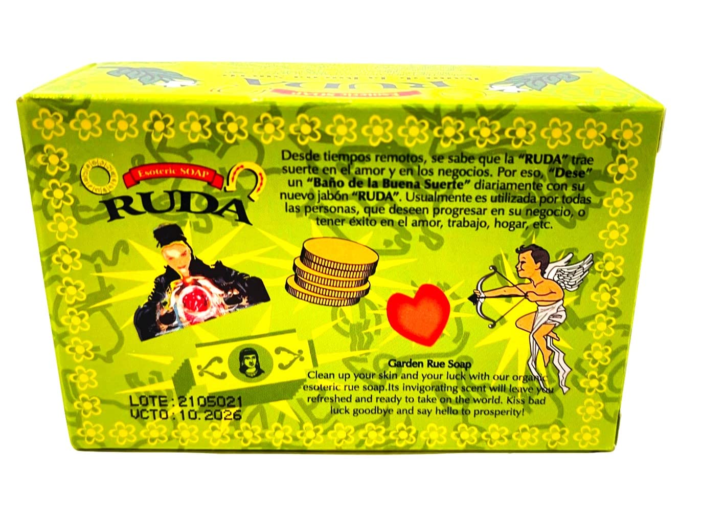 Nuestra Salud - Rue Herb Soap Bar - Gentle Moisturizing Action for Hand, Face, and Body - 100% Natural and Organic Soap for Healthy Skin