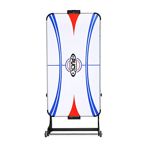 Eros 5.5-Foot Folding Air Hockey Table (Jet Black), Perfectly Sized, Lightweight, Durable, Beginner/Intermediate Friendly, and Available in Two Vibrant Colors!