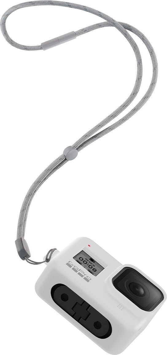 GoPro Sleeve + Lanyard (HERO8 Black) White Hot - Official GoPro Accessory