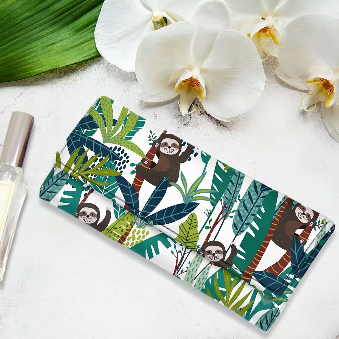 GOSTONG Cartoon Floral Chicken Print Leather Tri-Fold Wallets for Women Ladies Purse Clutch Card Organizer