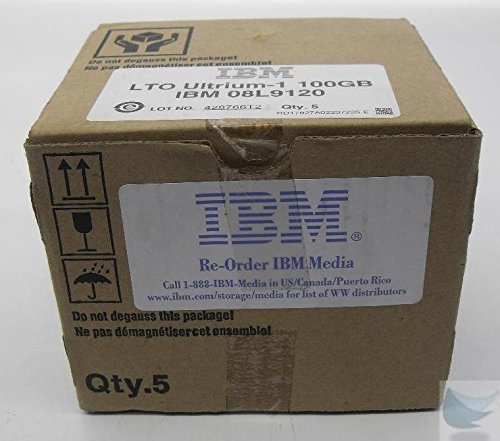 IBM 08L9120 LTO-1 Ultrium-1 Data Cartridges Qty 5 Per Box