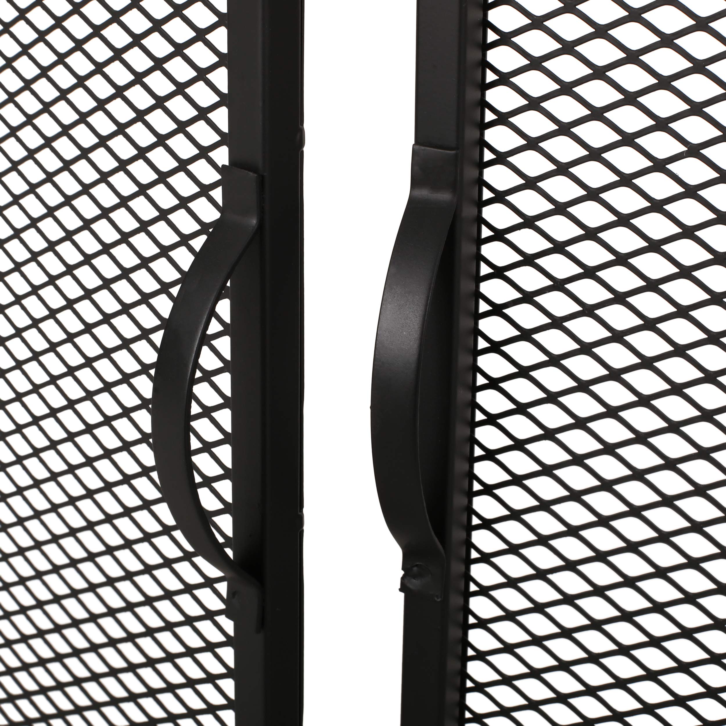 Christopher Knight Home Novia Modern Iron Fireplace Screen, Matte Black