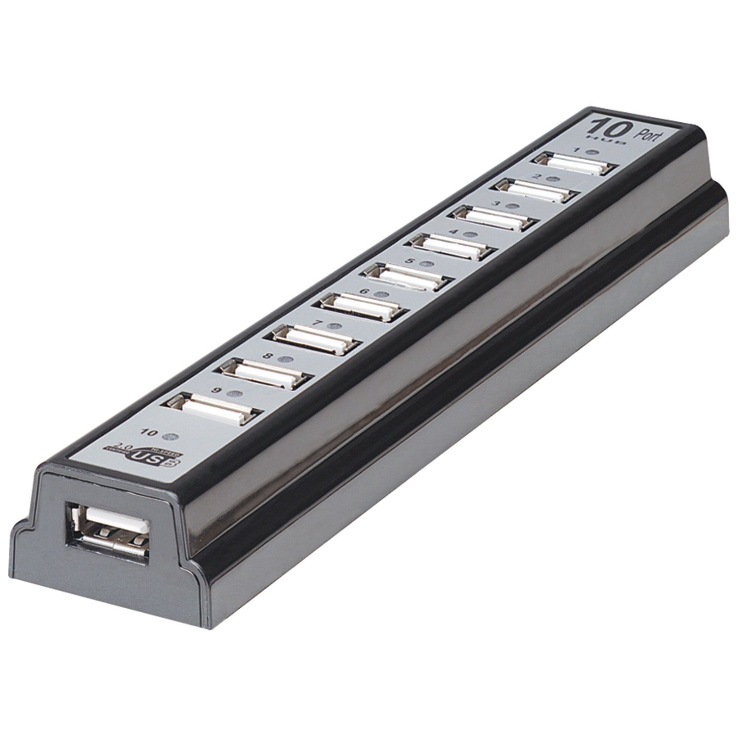 ICI161572 - MANHATTAN 161572 10-Port USB 2.0 Desktop Hub