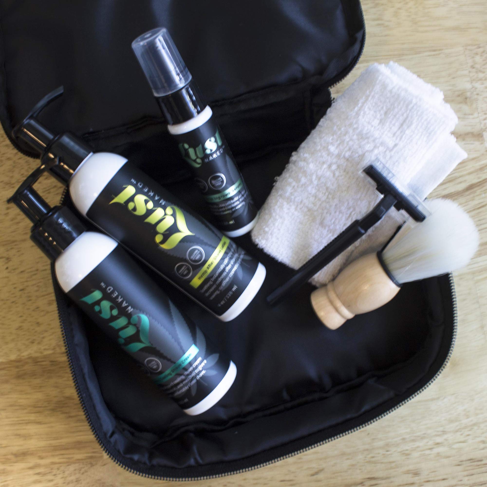 Lust Naked - Hemp Cooling Shave Cream, Menthol Shave Lotion, Shaving Cream Gel, 4.0 oz.