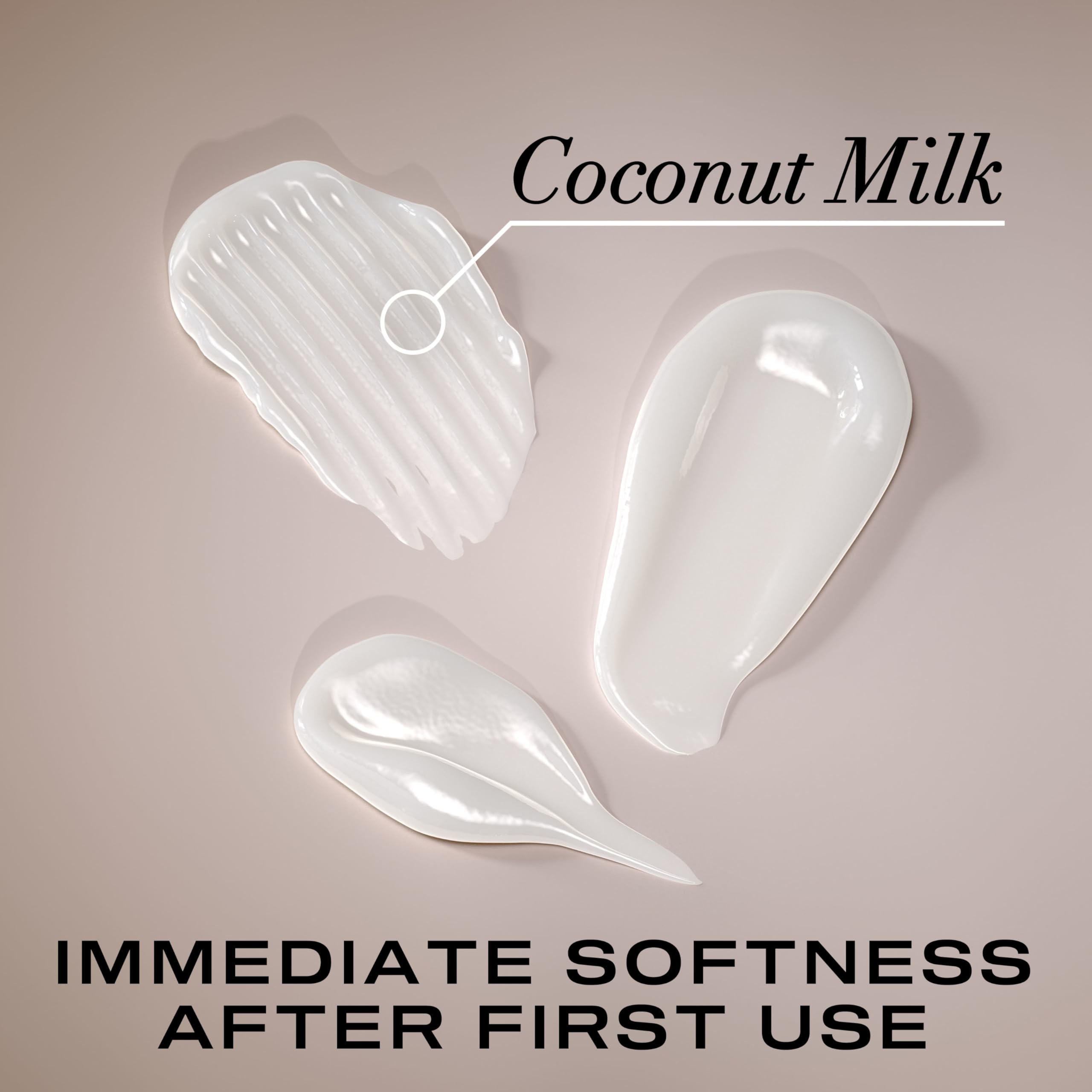 OGX Nourishing + Coconut Milk Conditioner, Hydrating & Restoring Conditioner Moisturizes for Soft Hair After the First Use, Paraben-Free, Sulfate-Free Surfactants, 25.4 fl. oz