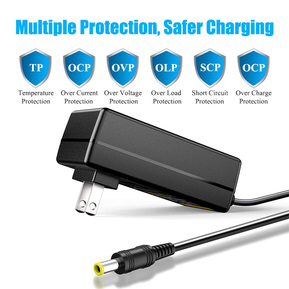 SoulBay 12V Power Cord for Sony Blu-Ray Disc DVD Players BDP-Series BDP-BX370 BDP-S1700 BDP-S3200 BDP-S3500 BDP-S3700 BDP-S6500 S6700 UBP-X700 12 Volt Replacement for Sony AC-M1208UC AC Adapter
