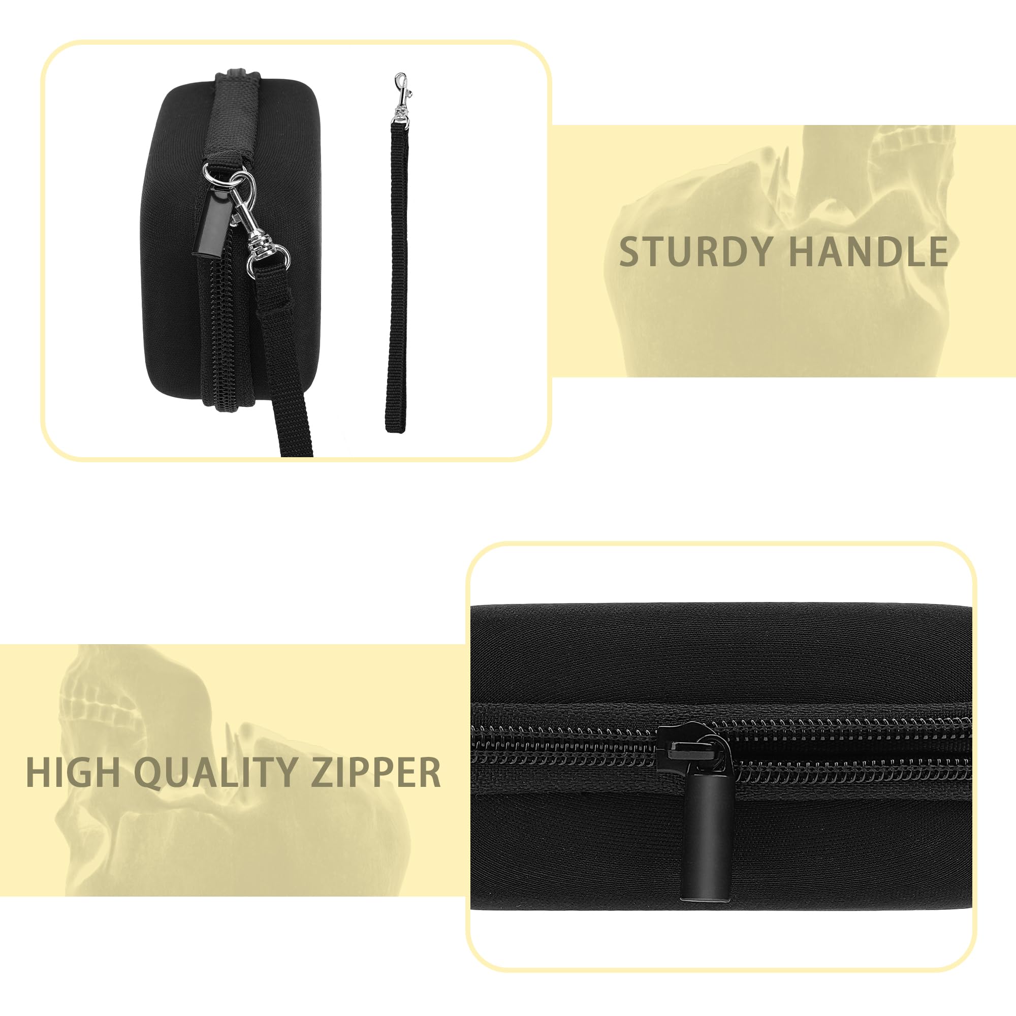 Hard Portability Playing Card Travel Case Compatible with Set Enterprises FiveCrowns card game,Protective Case Organizer.(Notincluding Cards)(black)