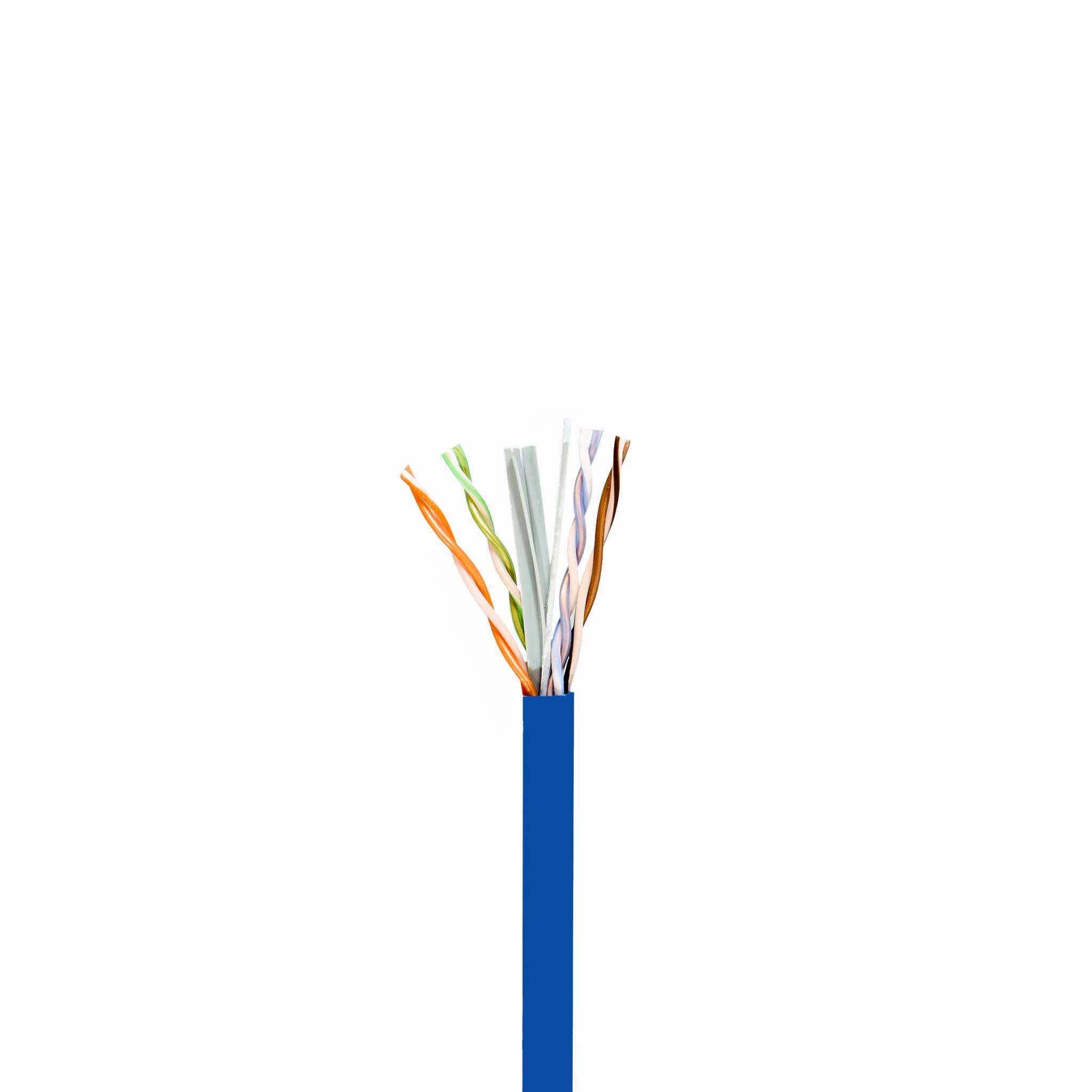 Infinity Cable Cat6e Plenum 600MHz CMP 23AWG UTP, 1000 Feet, Solid 100% Pure Copper, UL Certified, Easy to Pull (Reelex II) Box, Blue