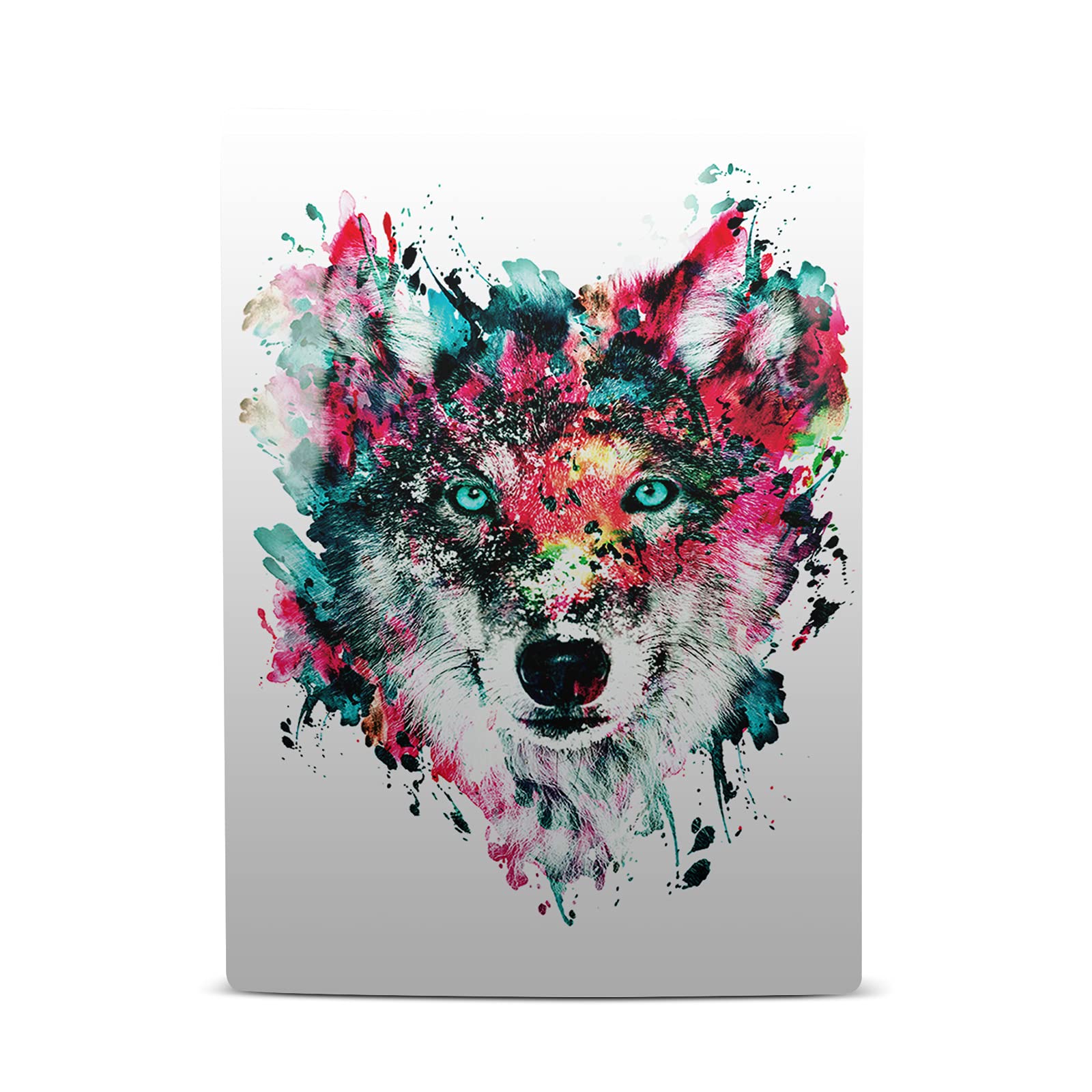 Head Case Designs Officially Licensed Riza Peker Wolf Art Mix Vinyl Faceplate Sticker Gaming Skin Decal Cover Compatible With Sony PlayStation 5 PS5 Digital Edition Console and DualSense Controller