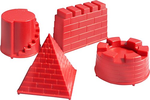 CoolSand Advanced Building Sand Molds and Tools Kit - Works with All Other Play Sand Brands - 37 Pieces Includes: Castle, Bricks and Walls Molds, and Tools - Sand Not Included