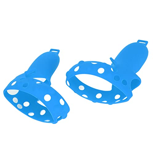 Handle Protective Sleeve, VR Controller Handle Washable Antislip Adjustable with Strap for Quest 2(Blue)