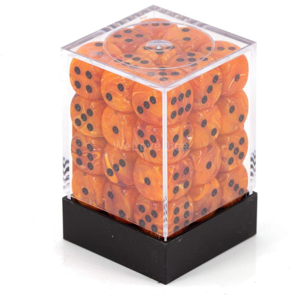 DND Dice Set-Chessex D&D Dice-12mm Vortex Orange and Black Polyhedral Dice Set-Dungeons and Dragons Dice Includes 36 Dice β D6, Various (CHX27833)