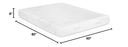 Furinno Angeland Luxury III Gel Infused Memory Foam Mattress/CertiPUR-US Certified/Pressure Relieving/Hypoallergenic, 8-Inch, Queen