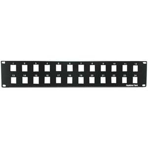 InstallerParts 2U 19" 24 Port Blank Panel for Keystone Jack