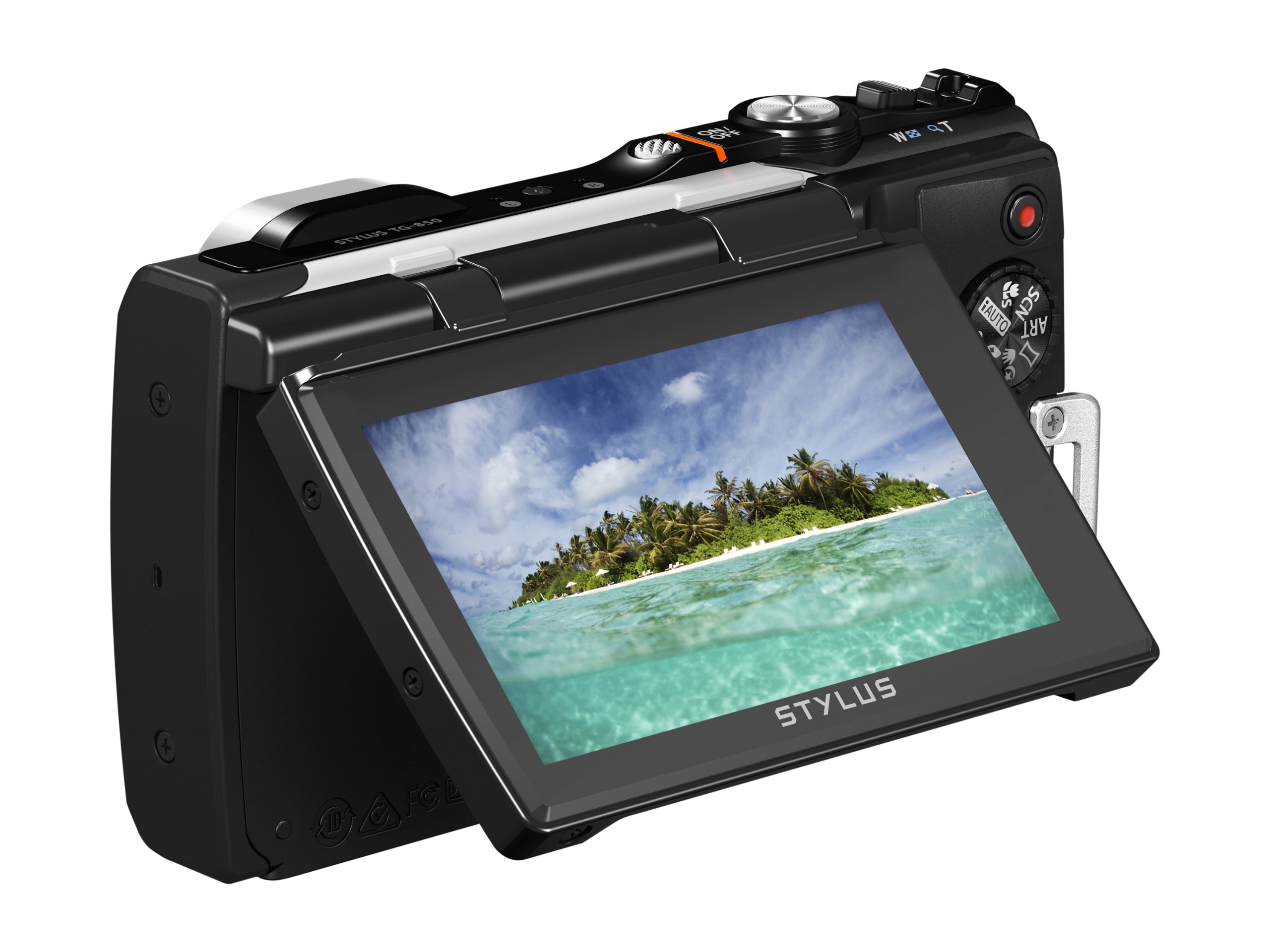 OM SYSTEM OLYMPUS Stylus TG-850 IHS 16 MP Digital Camera (White)